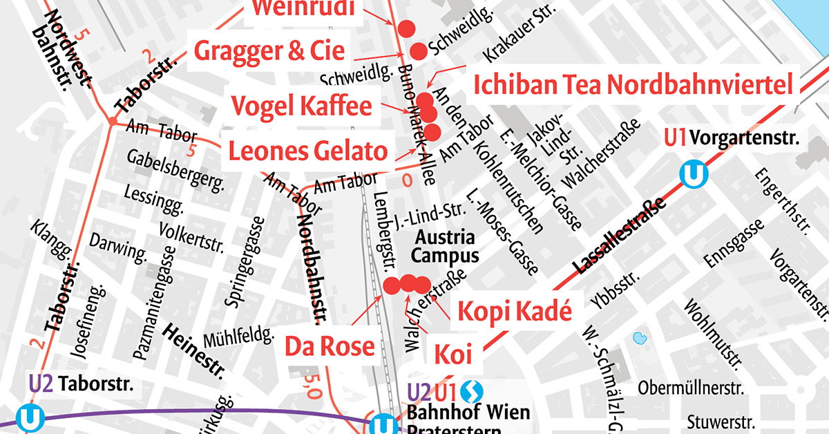 Holzer im Grätzel: Austria Campus & Bruno- Marek-Allee - FALTER